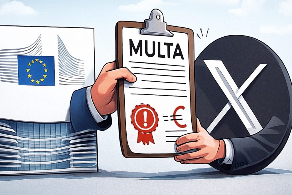 Bruxelles lance le DSA avec une amende de 120 millions à X pour le ...